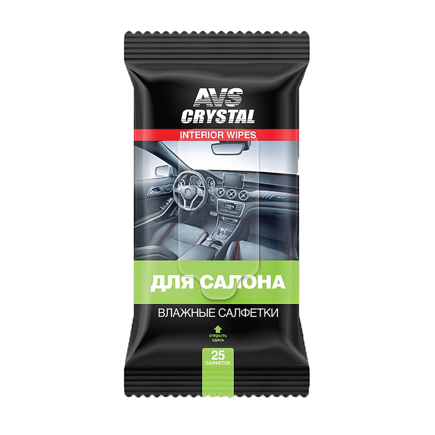 Влажные салфетки "Для Салона" 25 шт. AVS AVK-201 / A78102S